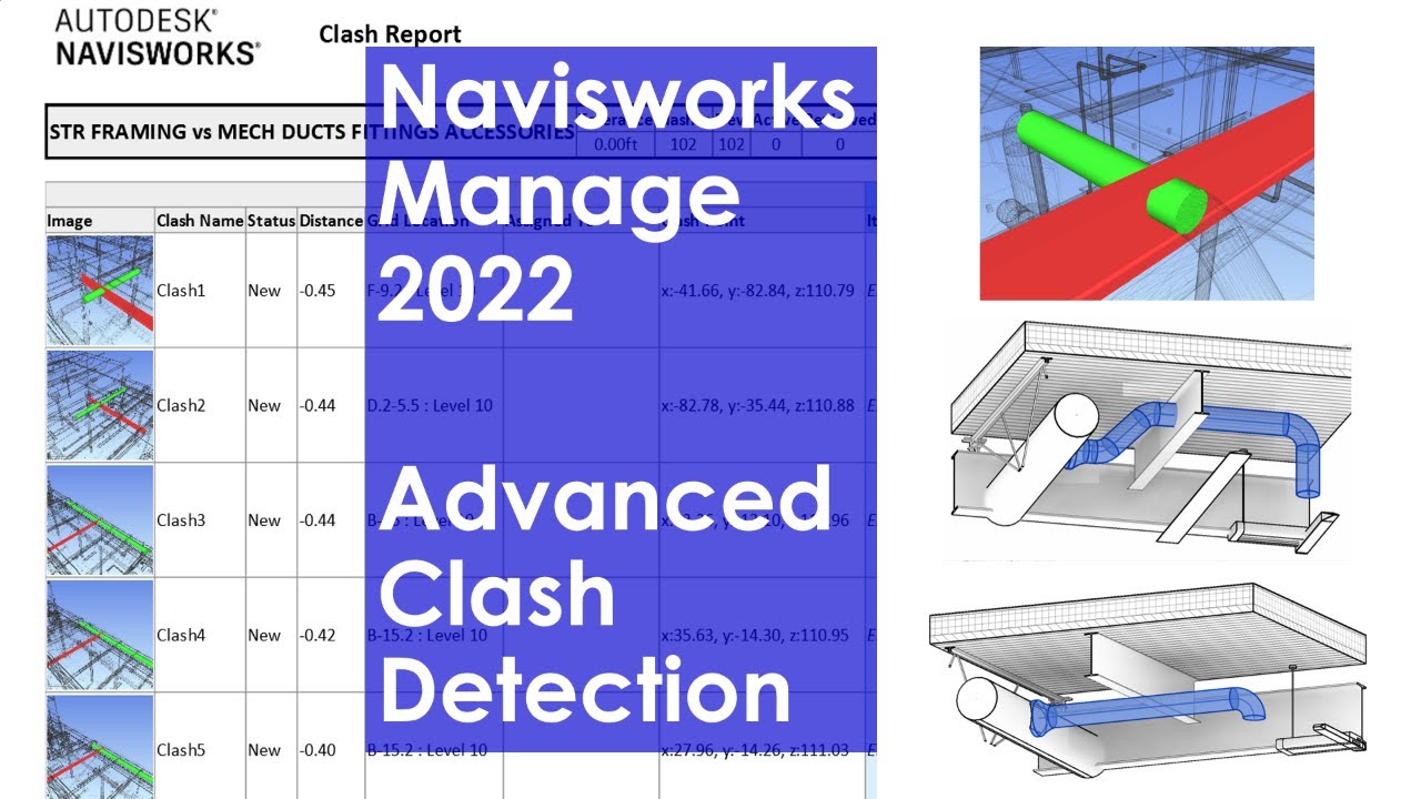Navisworks Manage 2022 Advanced Clash Detection 4k Youtube