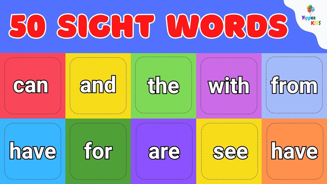 Mastering 50 Sight Words In Kindergarten Is Easier Than You Think