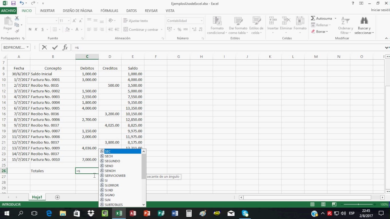 Como Hacer Un Estado De Cuentas De Clientes En Excel Contabilidade