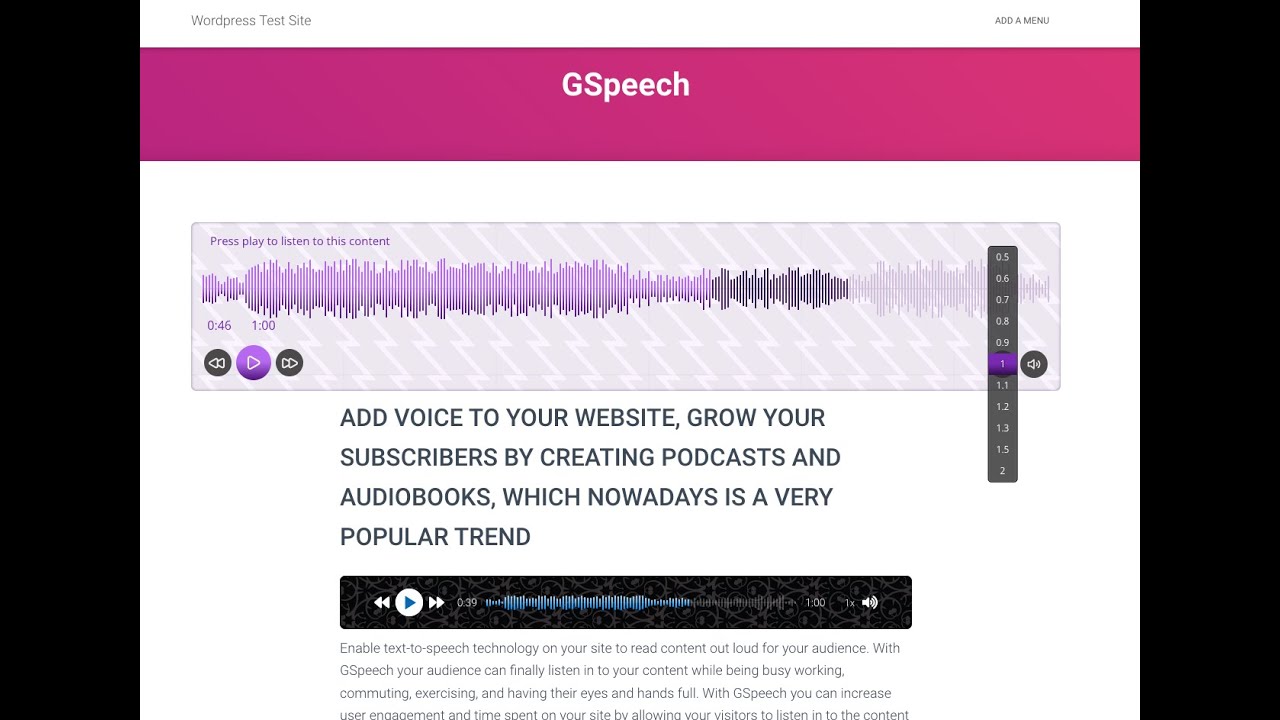 Wordpress Demo Youtube