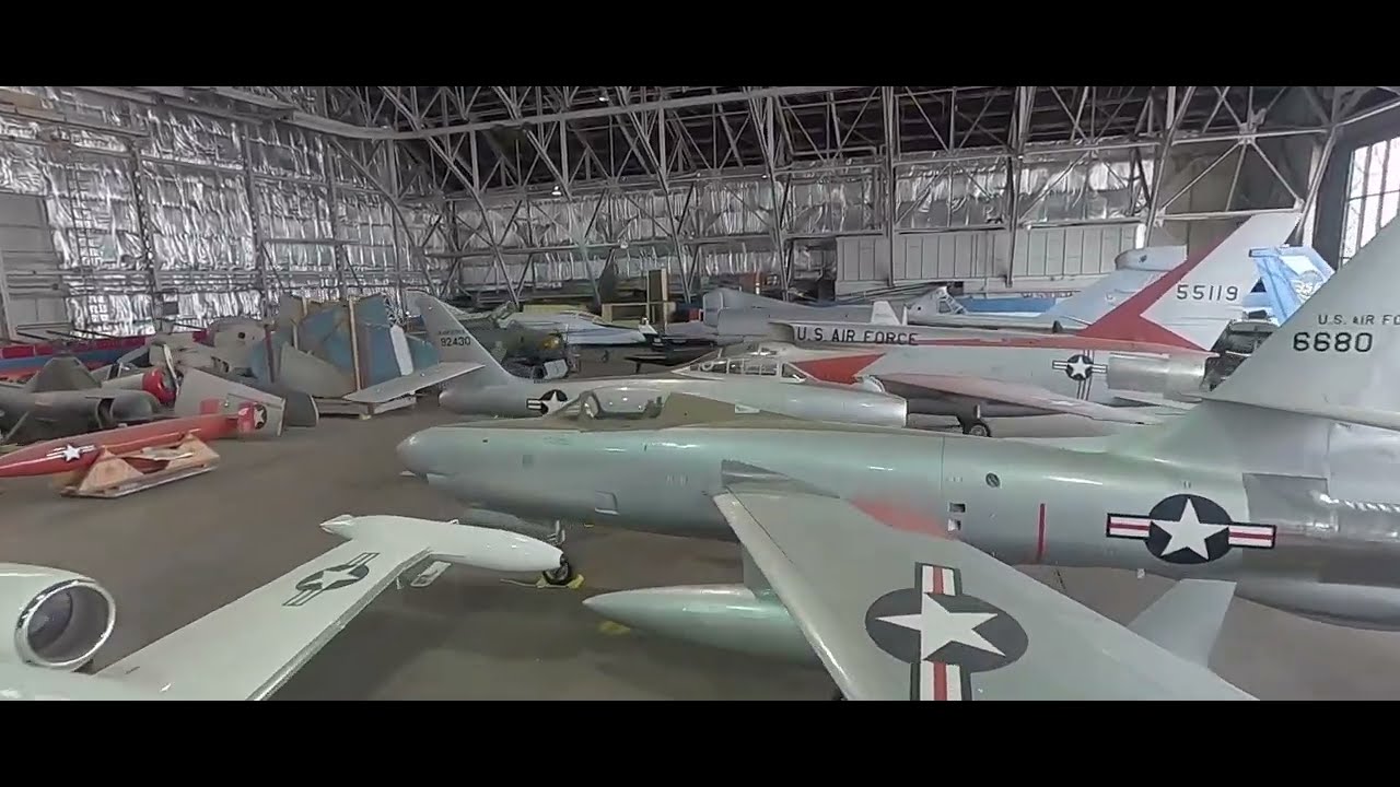 Drone Flight Through Storage Hangar National Museum Of The U S Air