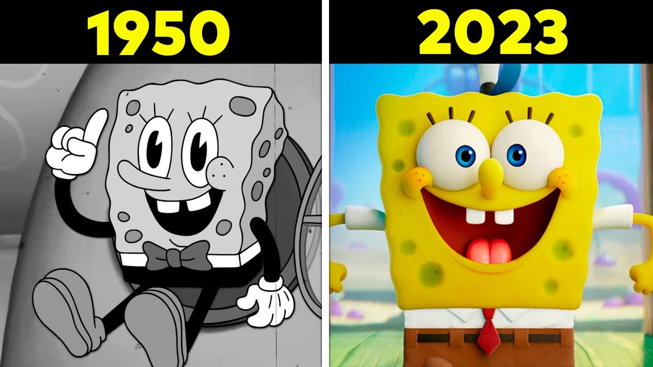 History And Evolution Of Spongebob Squarepants In Cartoons Movies