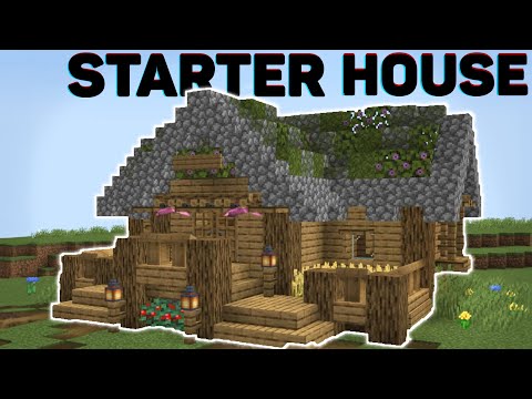 Minecraft Oak House Build Tutorial Youtube
