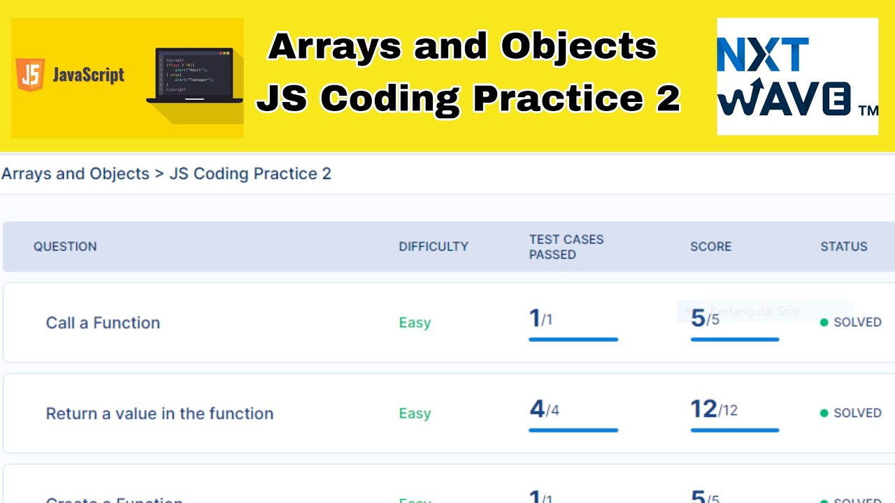 Arrays And Objects Js Coding Practice 2 Answers Javascript