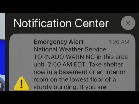 Did You Get The Tornado Weather Alert On Your Phone Youtube