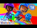 Blippi Meekah Slide The Rainbow Slide Shorts Blippi Wonders Educational ...