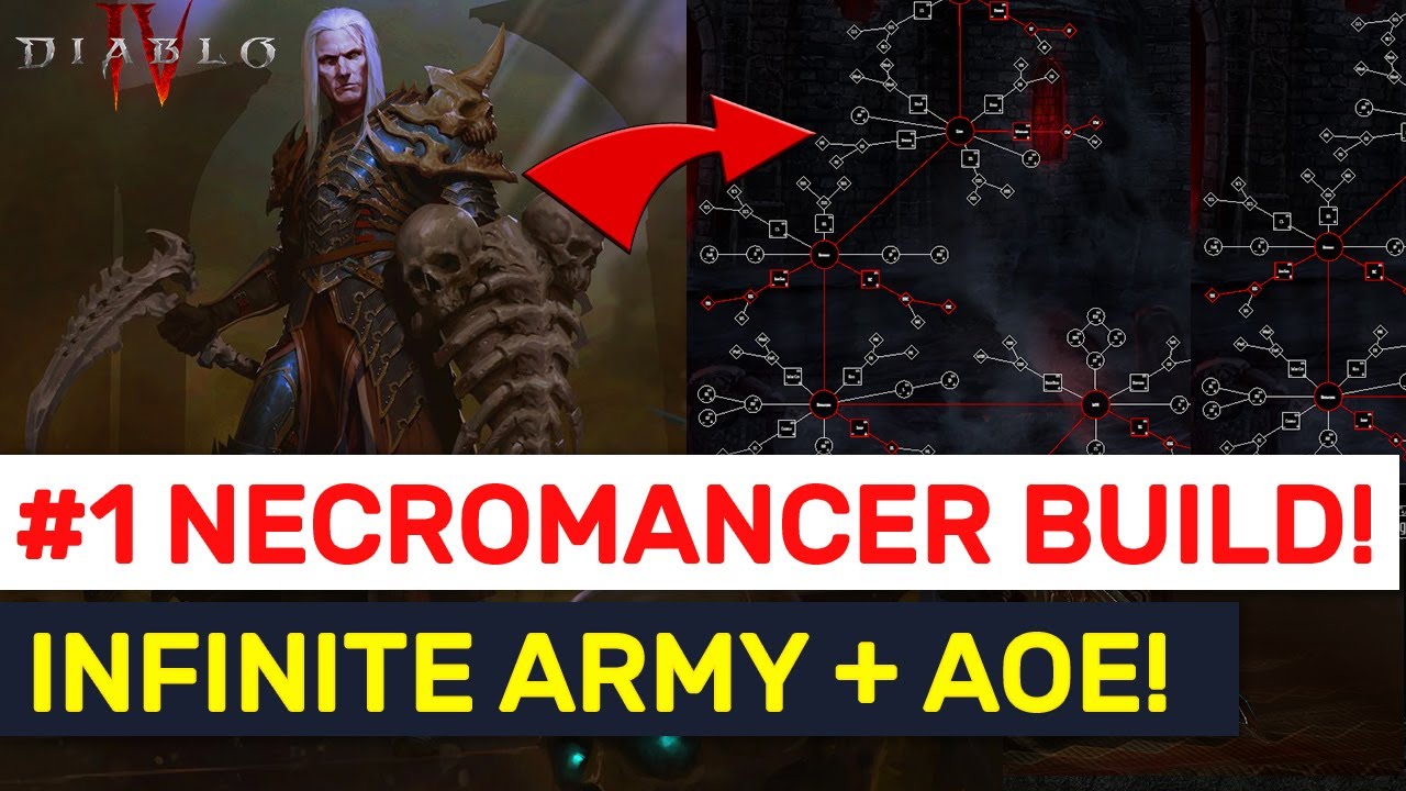 Diablo 4 Necromancer Best Mass Summoner Aoe Build Youtube