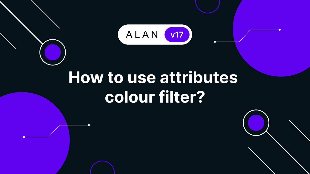 How To Use Attributes Color Filter Youtube