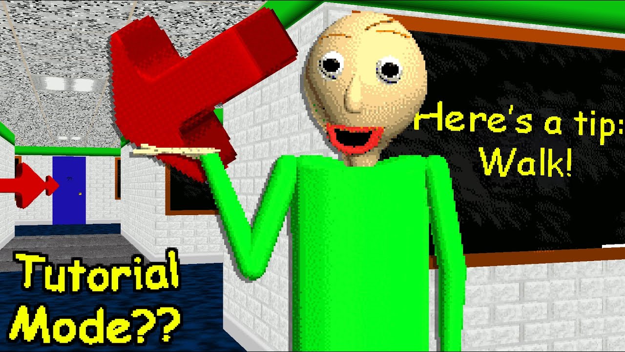 There S A Tutorial Mode Baldi S Basics Plus V0 9 Update Youtube