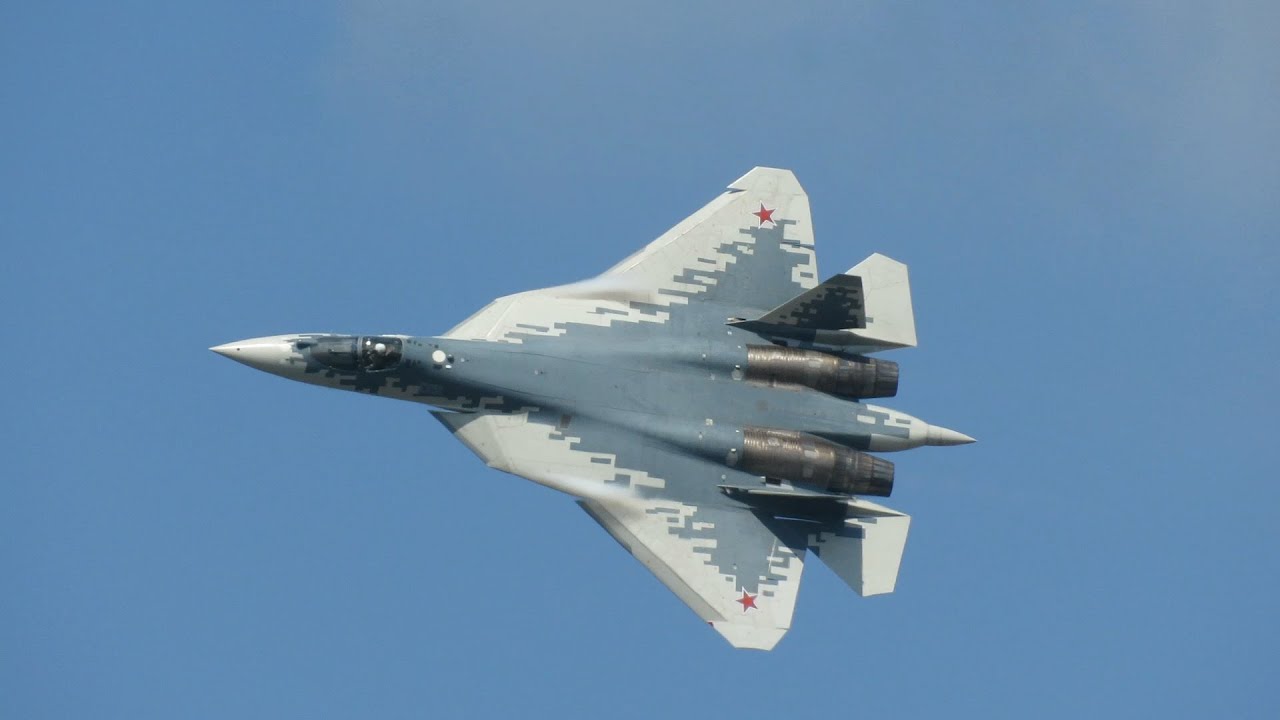 Sukhoi Su 57 Felon Performs At The Maks 2021 Airshow Youtube