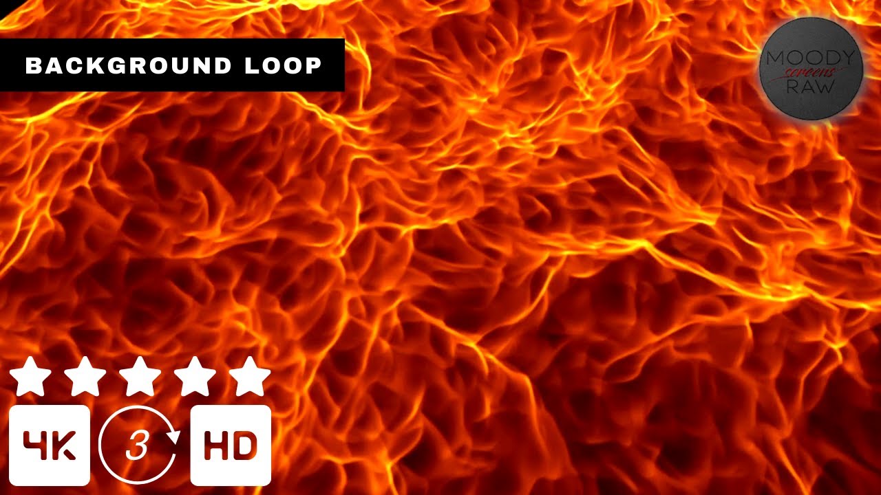 Fire Flame 4k Visual Loop Silent Dynamic Ambient Background