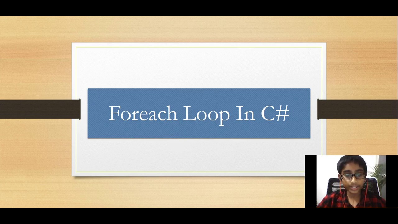 Part 29 Foreach Loop In C Youtube