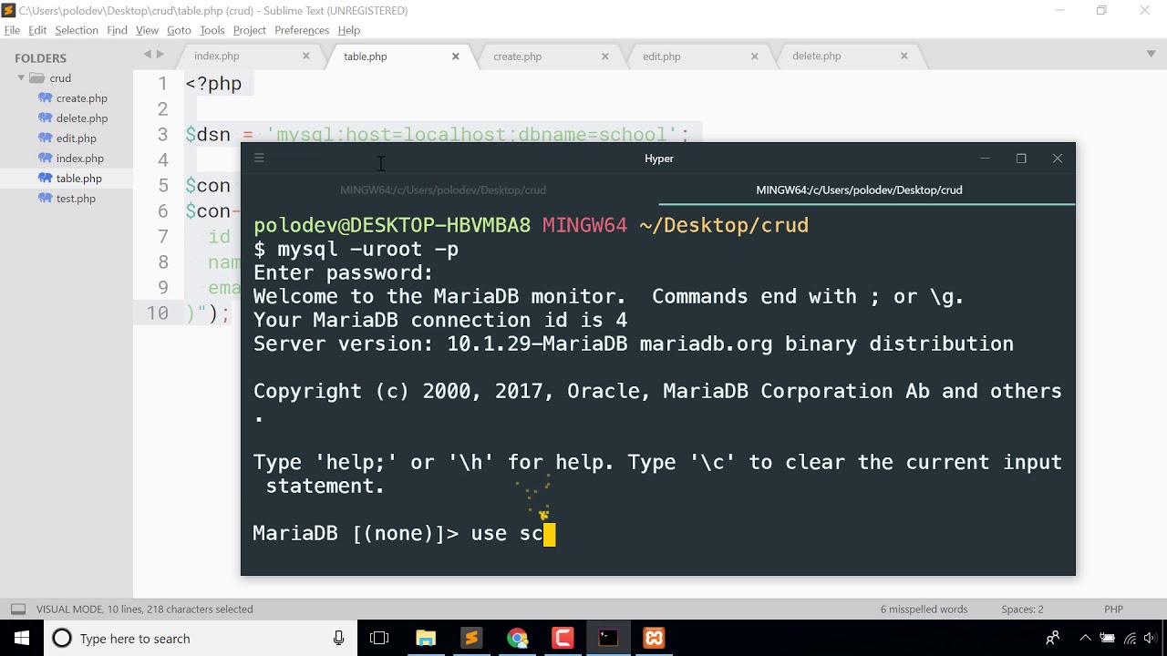 Php Mysql Tutorial Create Read Update Delete Crud Using Pdo Php