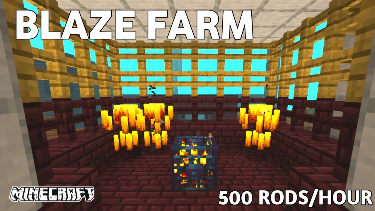 Minecraft Easiest Blaze Farm Tutorial In 1 20 Blaze Farm Mcpe 1 20