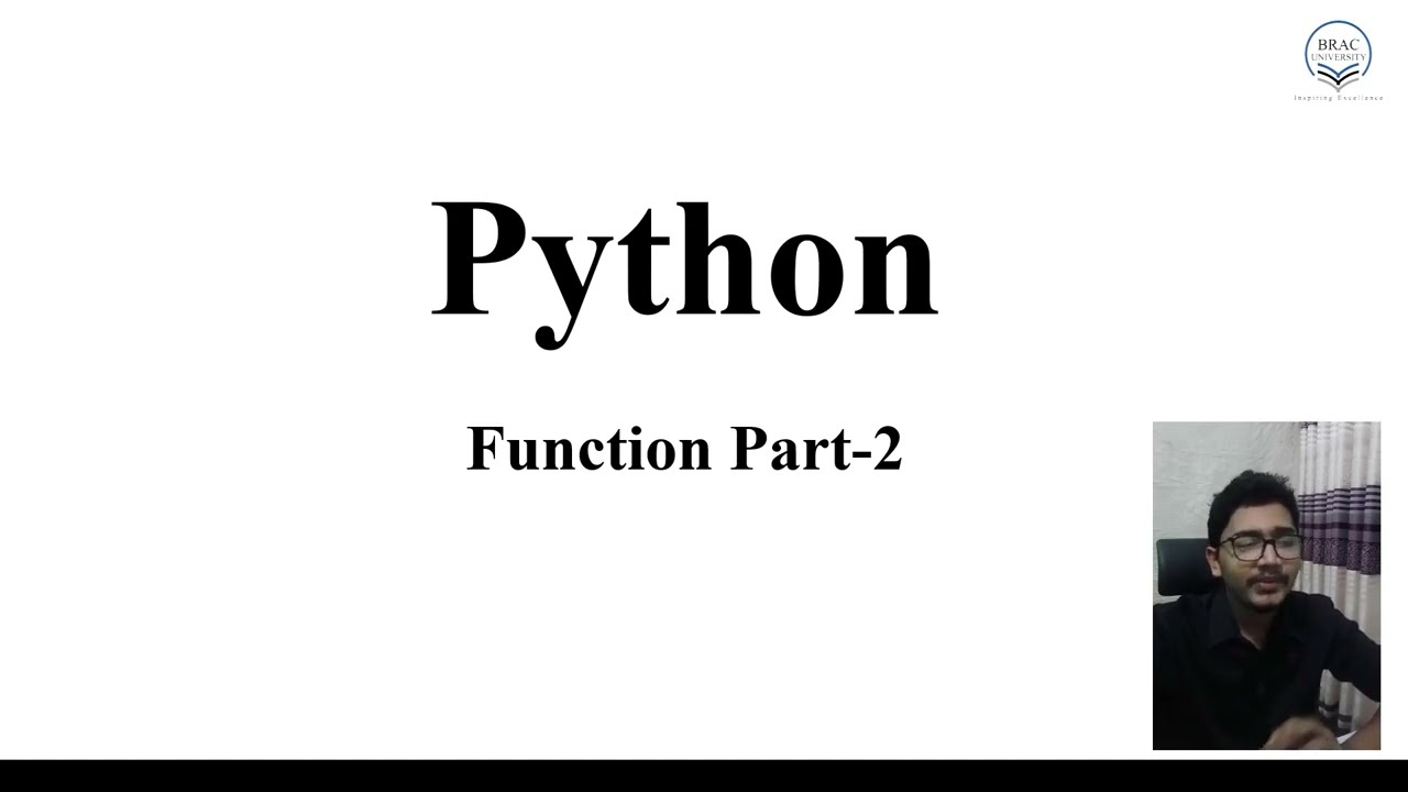 L21 Python Function Part 2 Youtube