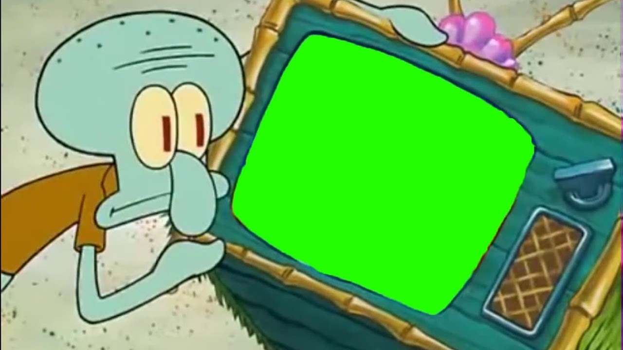 Spongebob Green Screen Tv Youtube