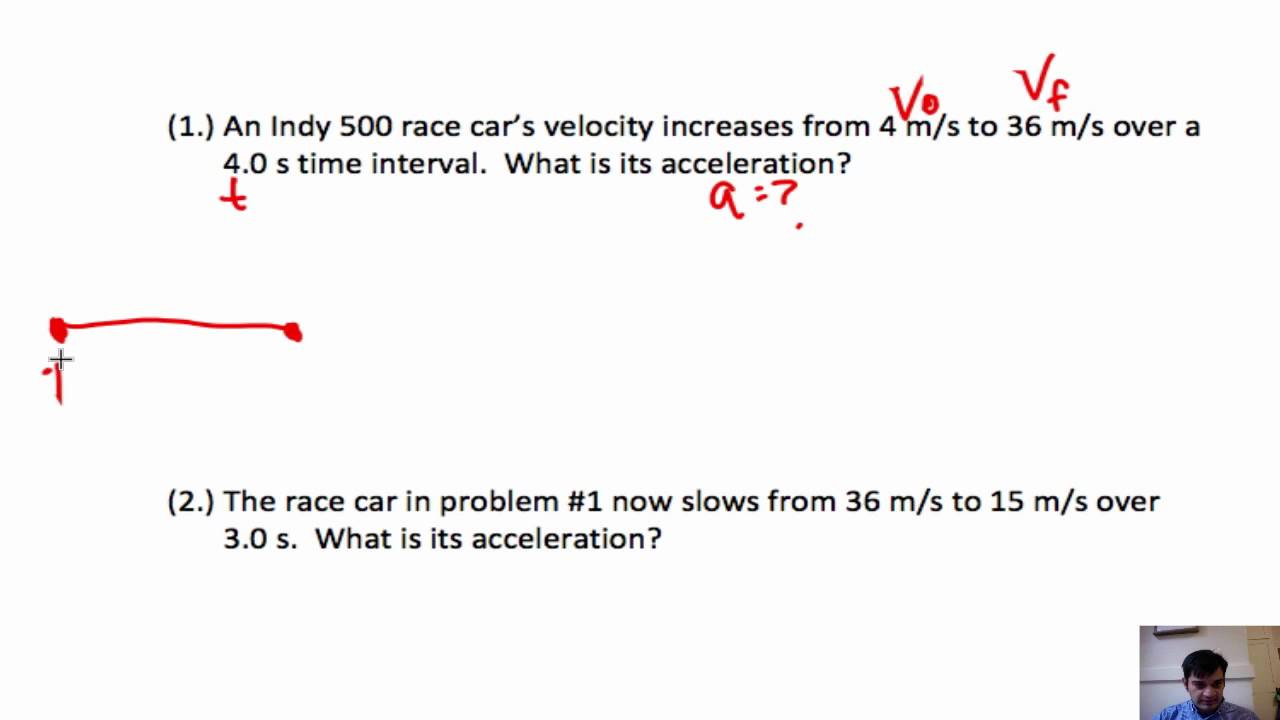 Equations Of Motion Constant Acceleration Example Problem