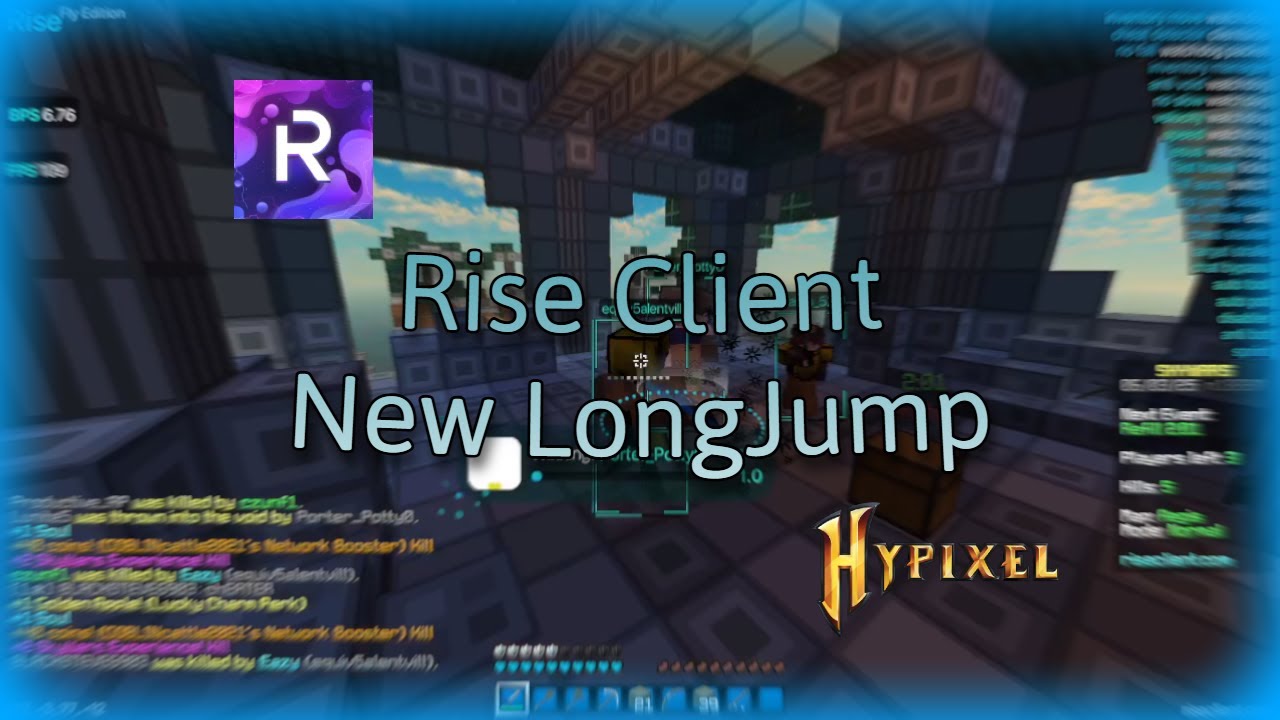 This Client Is Best For Hypixel Rise Client New Longjump Minecraft