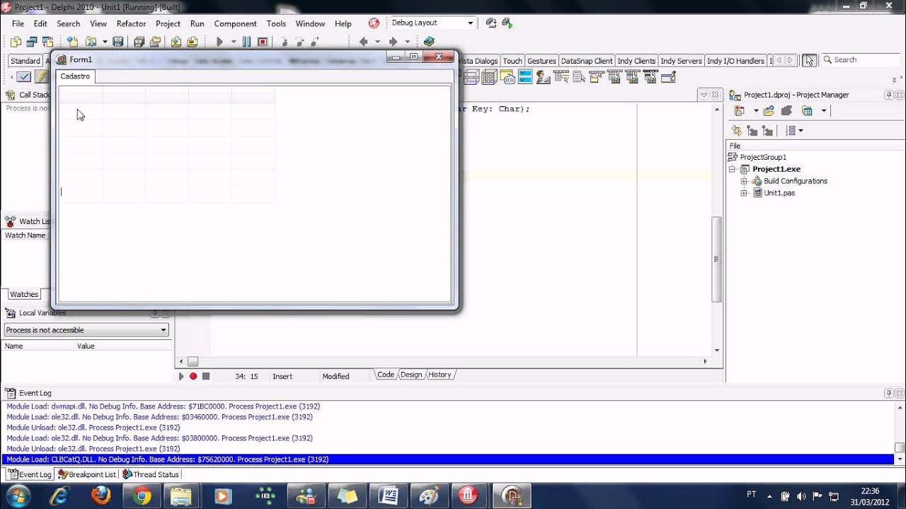 Trabalhando Com Tstringgrid Youtube