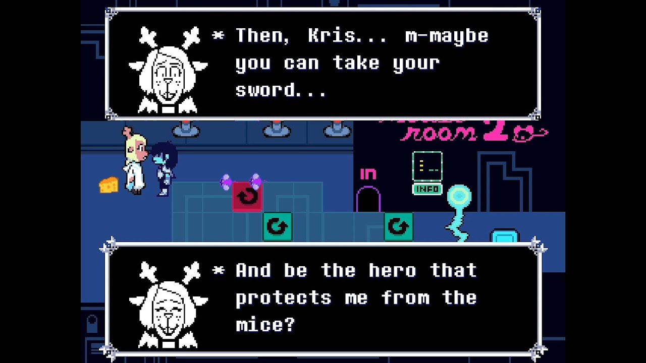 All Noelle Dialogues In Annoying Mouse Room 2 Deltarune Chapter 2