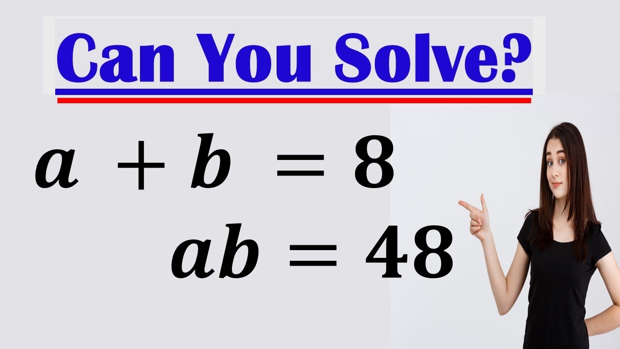 Math Olympiad A Nice Algebra Problem Youtube