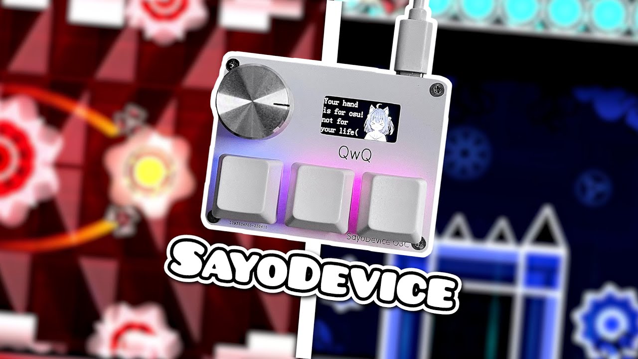 Finally Got My Sayodevice For Geometry Dash Youtube