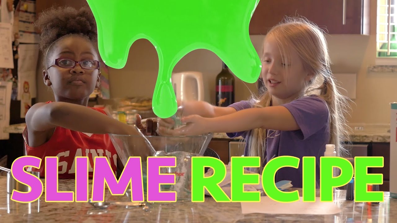 Diy Slime Recipe Kid Science Experiment Youtube