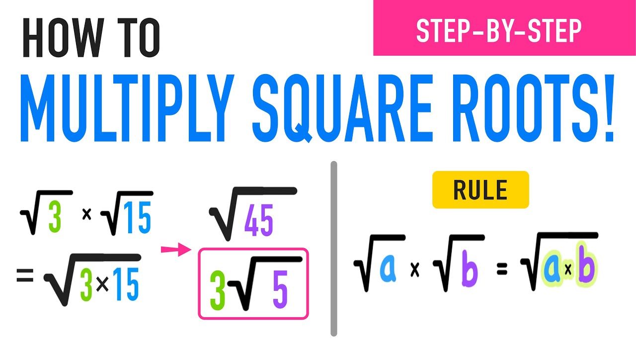 Multiplying Square Roots Rule Explained Youtube