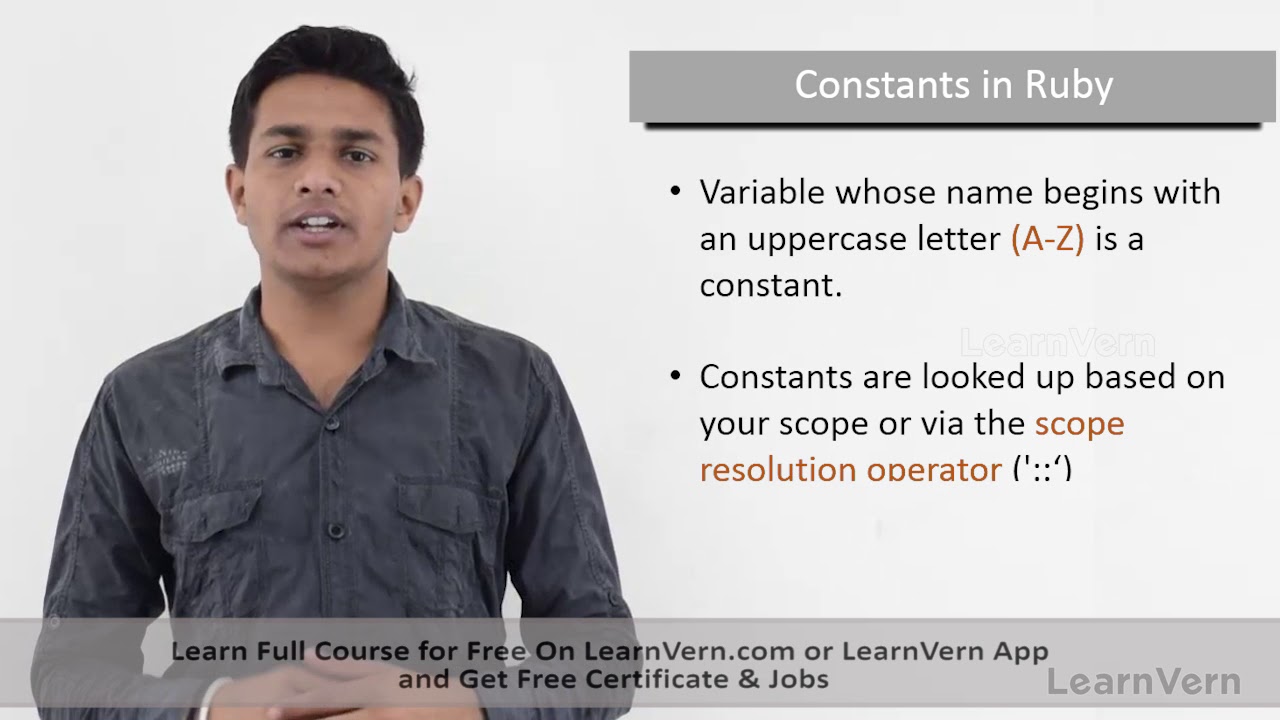 Ruby Constants Variable Youtube