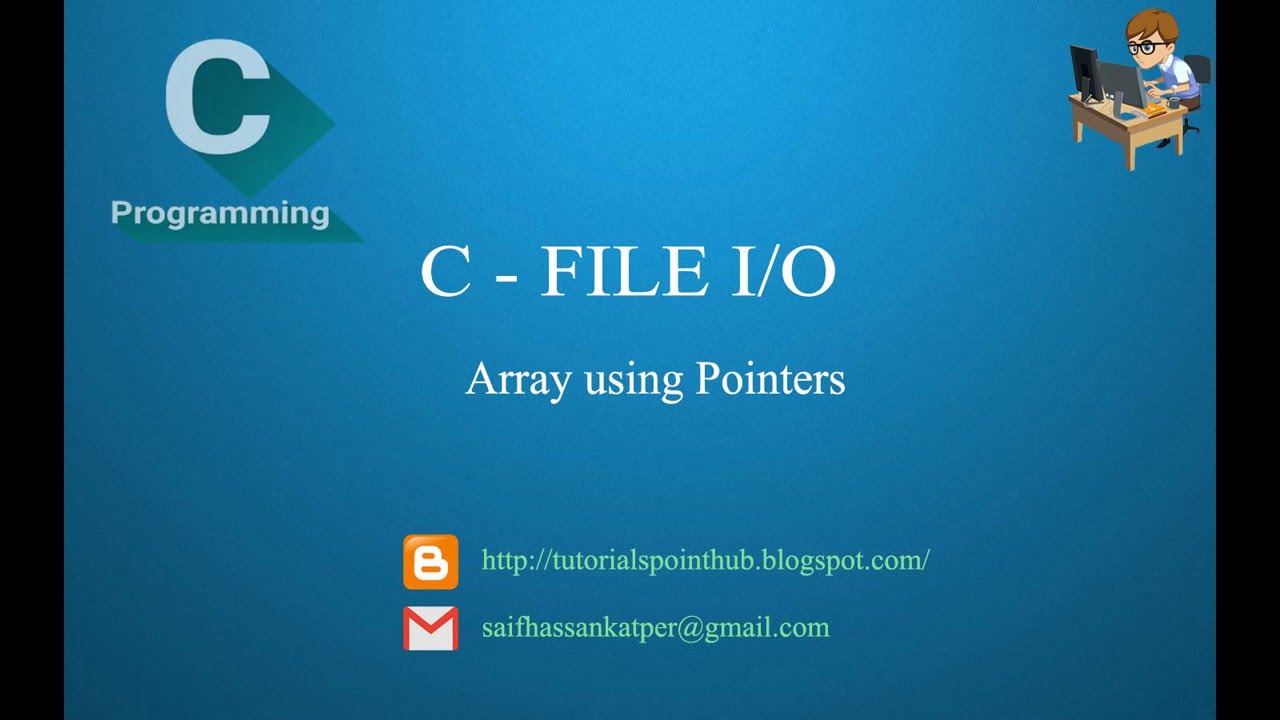 C Programming Array Using Pointers Youtube