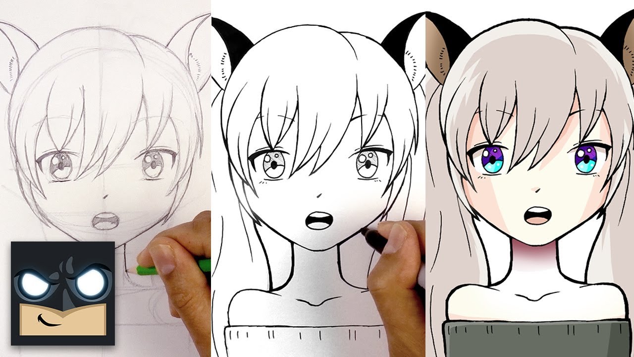 Anime Girl Drawing Tutorial For Beginners At Leah Woodcock Blog