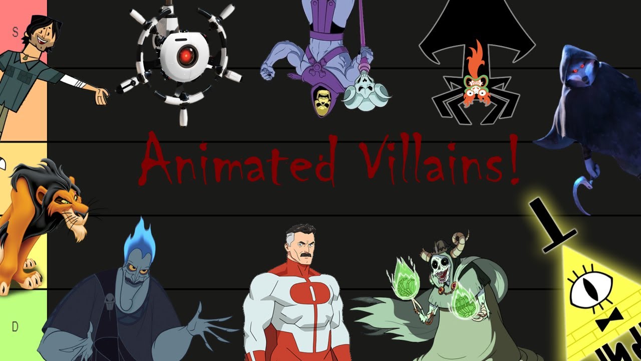 Animated Villains Tier List Youtube