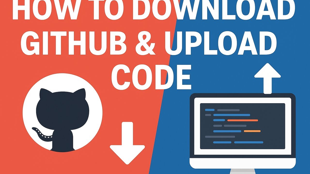 How To Download Github Upload Code Git Commands Tutorial Beginner