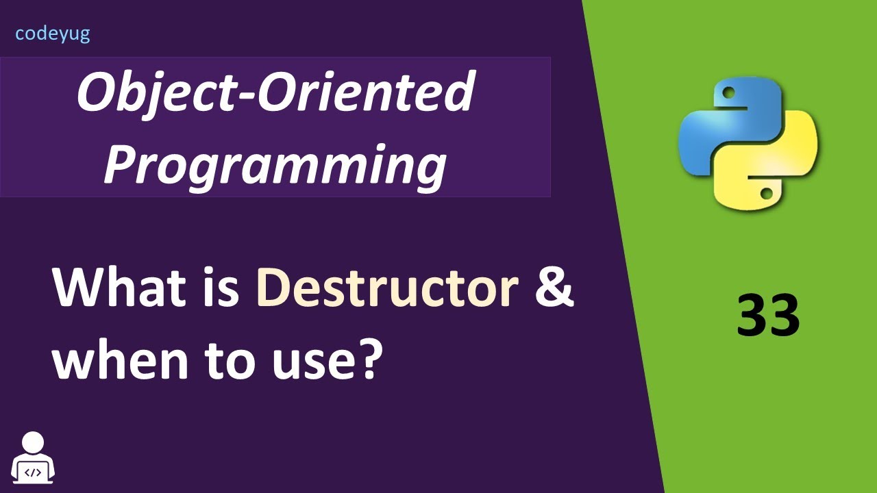 Destructor In Python Object Oriented Programming In Python How