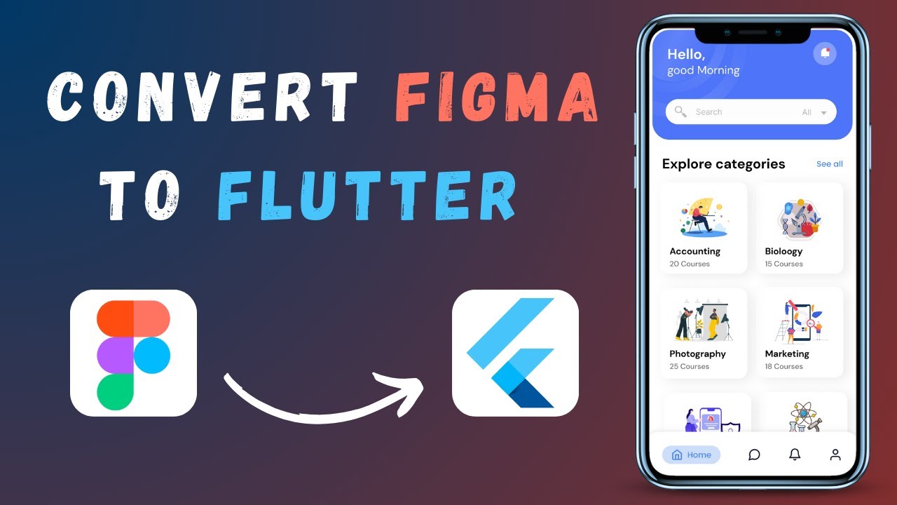 Convert Figma Design To Flutter Code For Free Step By Step Tutorial