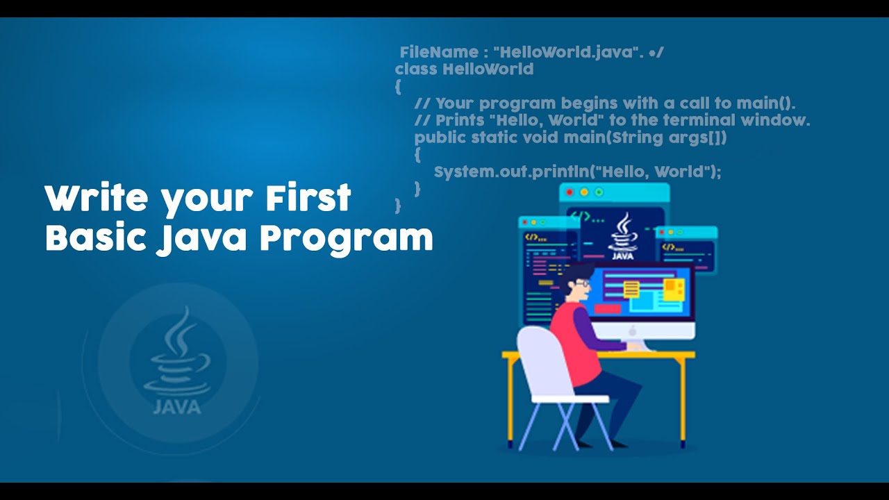 Create Java Program Beginner Java Tutorial Hello World Youtube