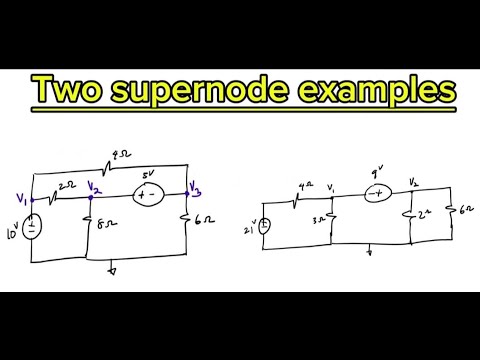 Two Supernode Examples Clearly Explained Youtube