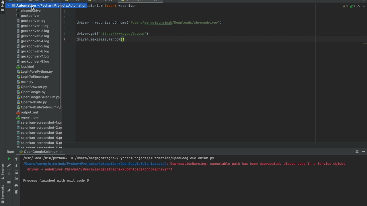 Tutorial 1 Simple Automated Test Case In Python For Opening Website