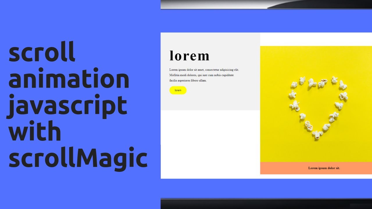 How To Create Animation Scroll With Scrollmagic Html And Css And