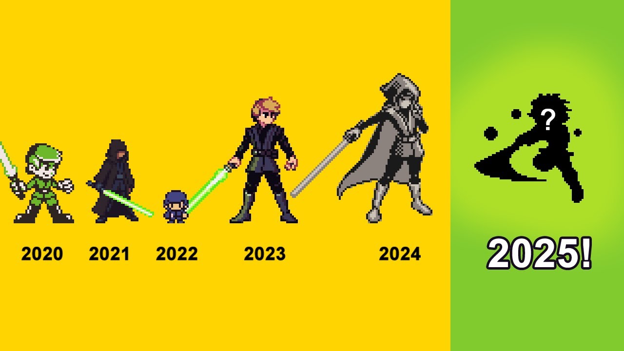 Redrawing The Same Sprite Every Year 2025 Edition Youtube