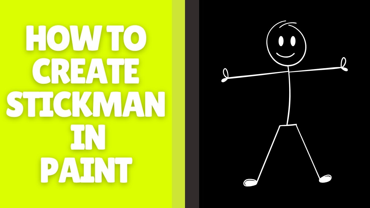 How To Create A Stickman In Microsoft Paint Youtube