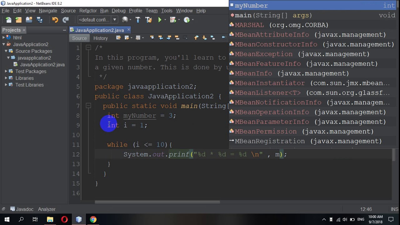 Java Program For Multiplication Table From 1 To 10 Using While Loop