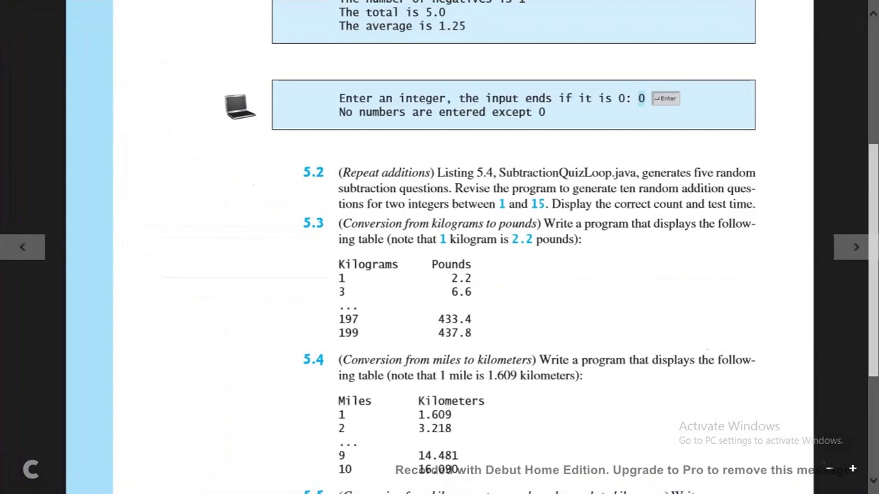 Introduction To Java Programming Exercise 5 3b Youtube