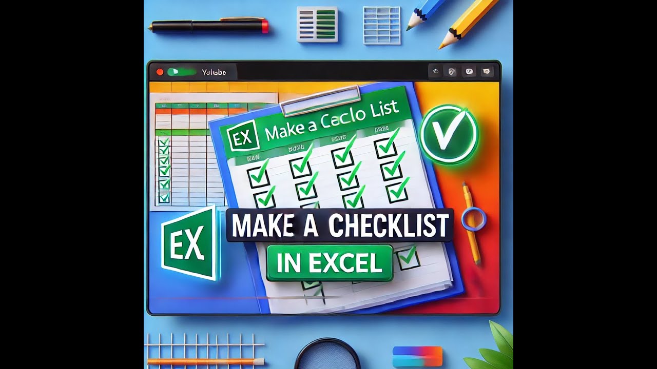 How To Make A Checklist In Excel Simple Step By Step Tutorial Youtube