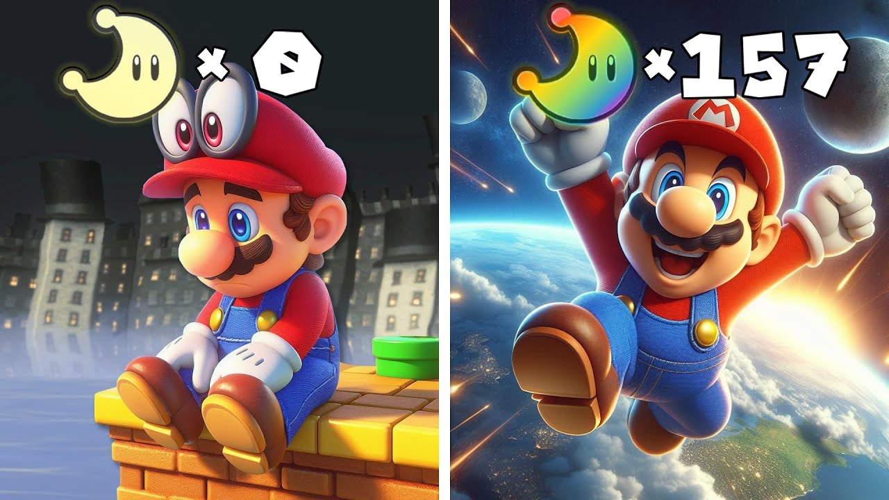 Mario Odyssey But Every Power Moon Makes Mario Jump Higher Youtube