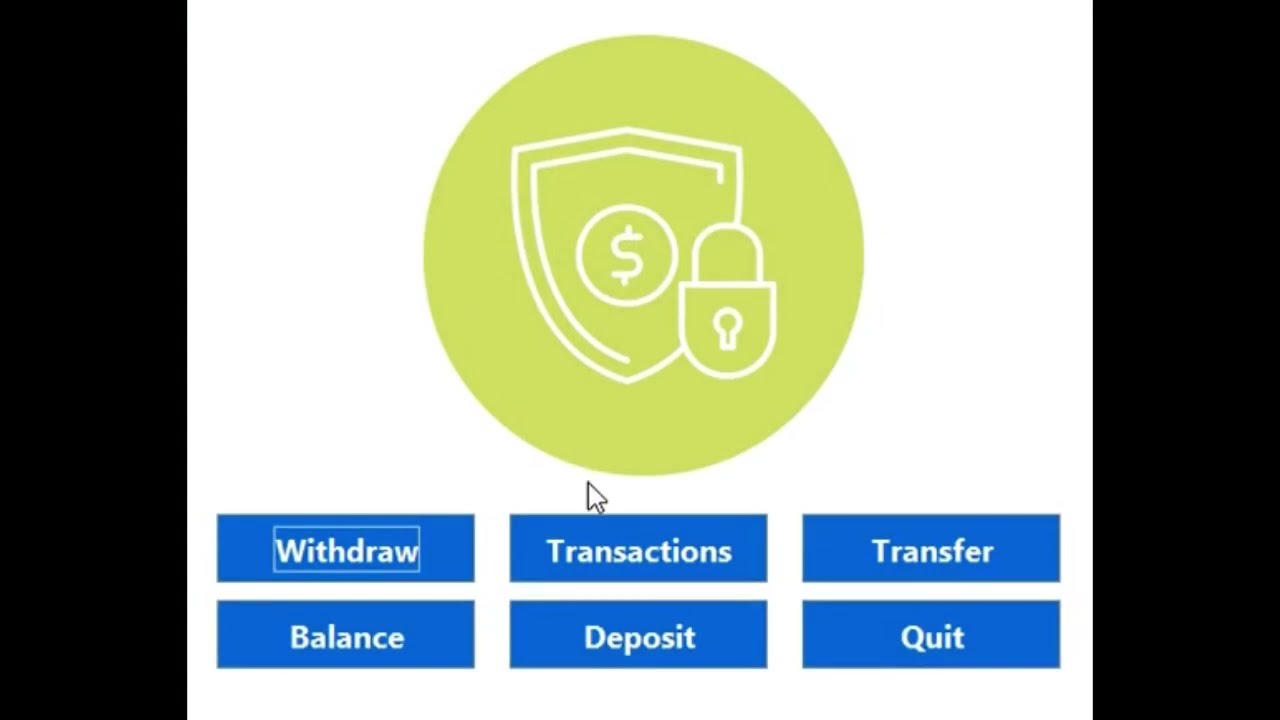 Atm Interface With Java Gui Youtube
