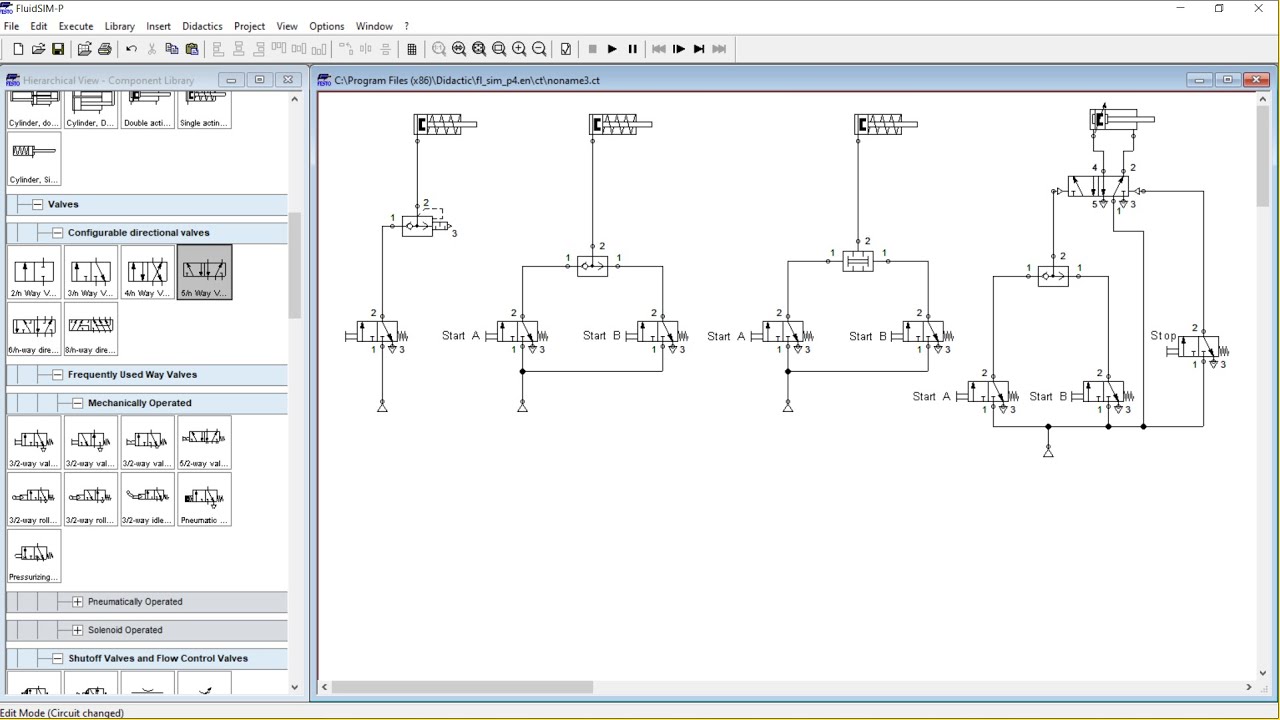 Fluidsim Tutorial The Basic Of Pneumatic Youtube