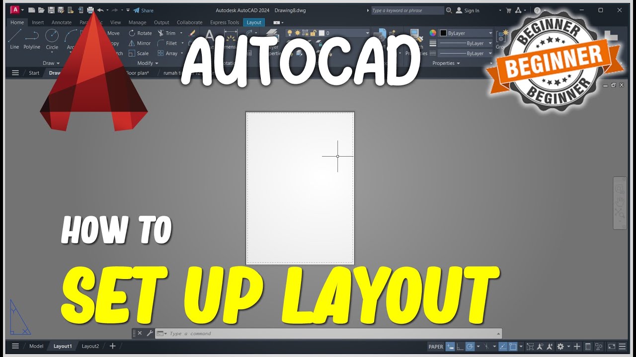 Autocad How To Set Up Layout Youtube
