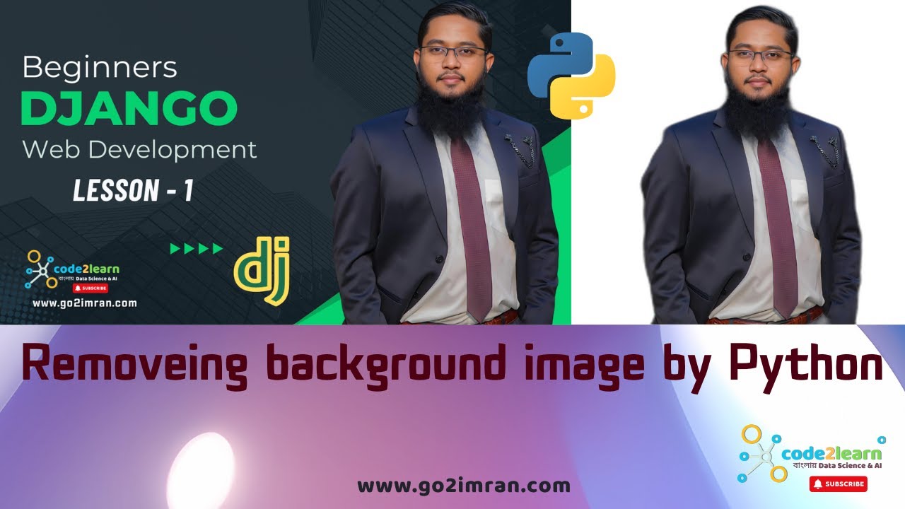 Removing Background Image Using Python Youtube