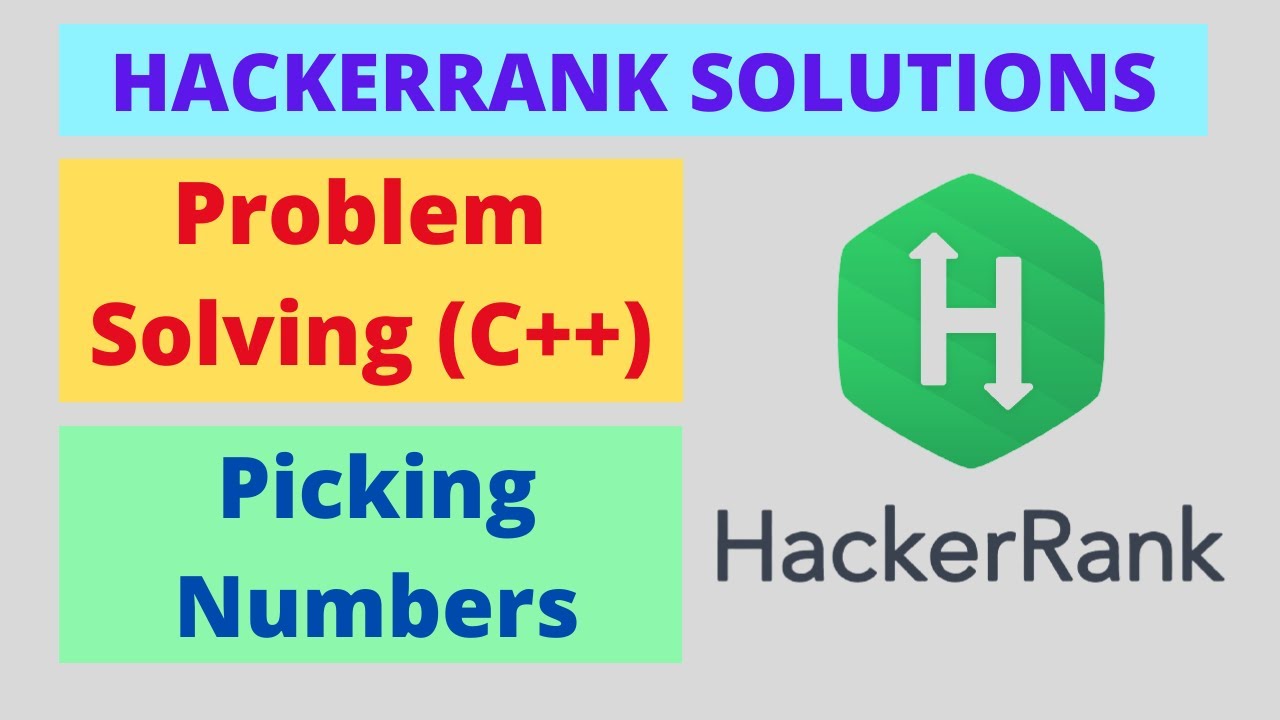 Hackerrank Picking Numbers Solution In C Hackerrank Problem Solving